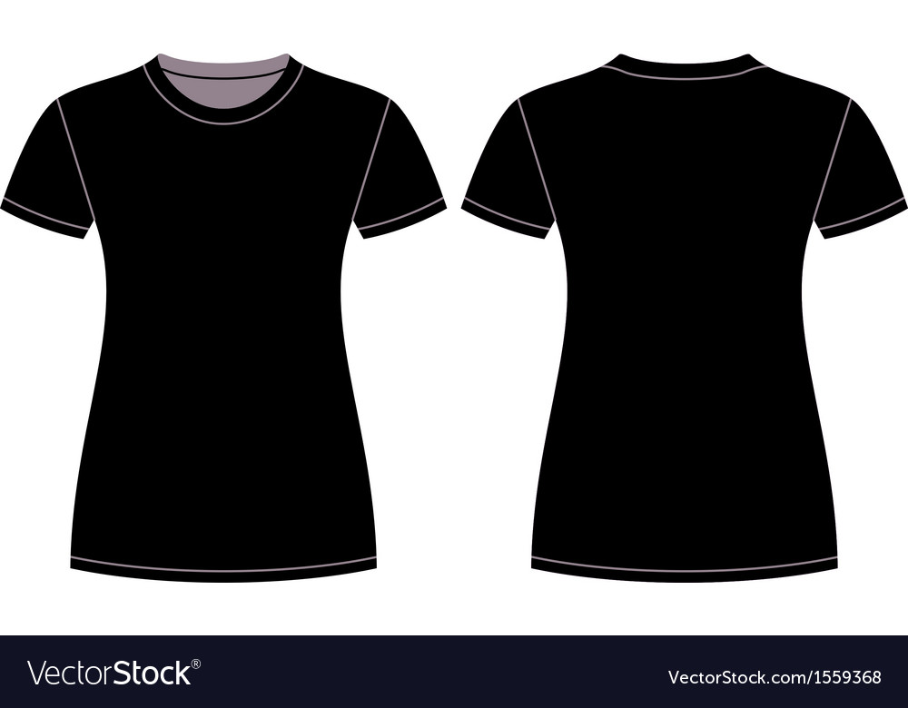 Black T shirt Design Template Royalty Free Vector Image