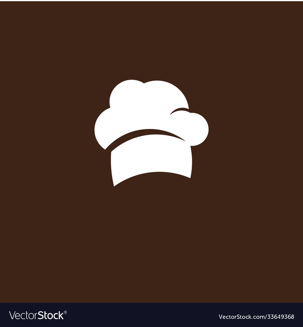 Chef hat template design Royalty Free Vector Image