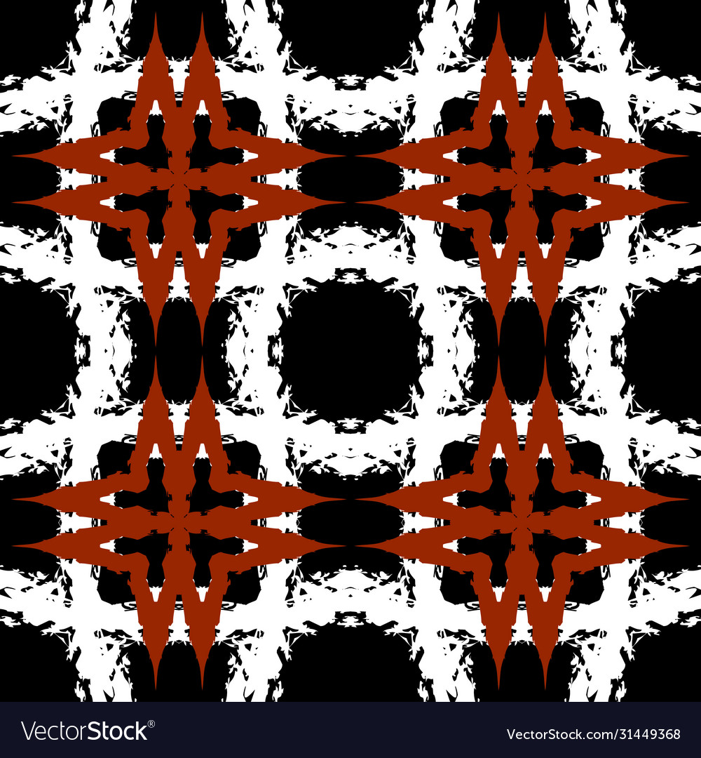 Grunge geometric abstract seamless pattern Vector Image