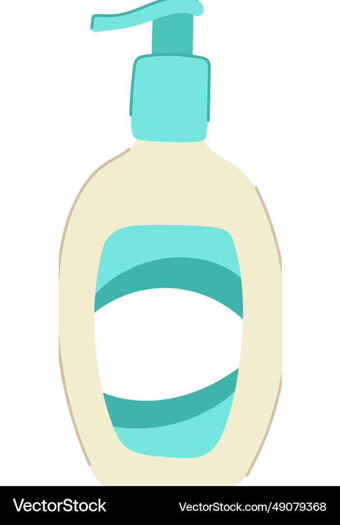 Skin cleansing cream cartoon Royalty Free Vector Image