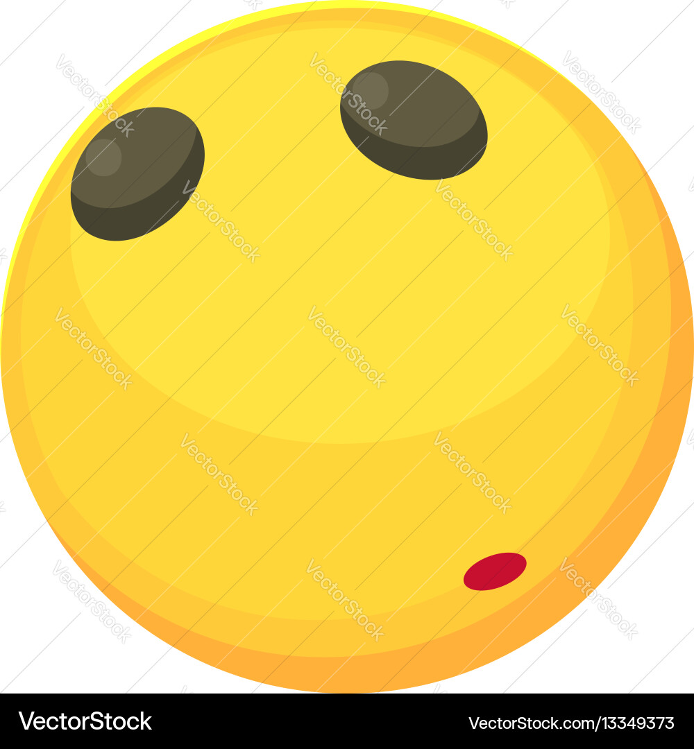 Calm smiley icon cartoon style Royalty Free Vector Image