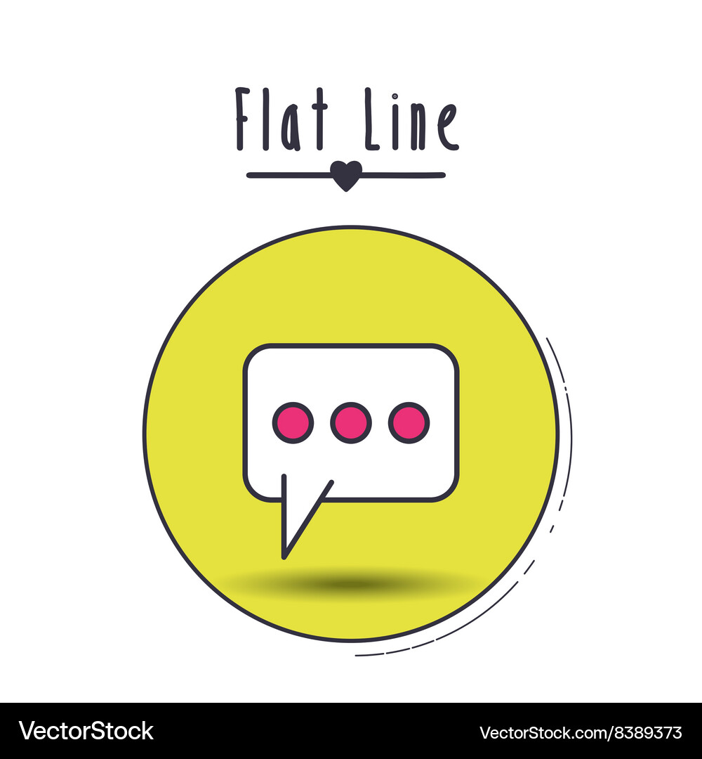 Flat line icon design Royalty Free Vector Image
