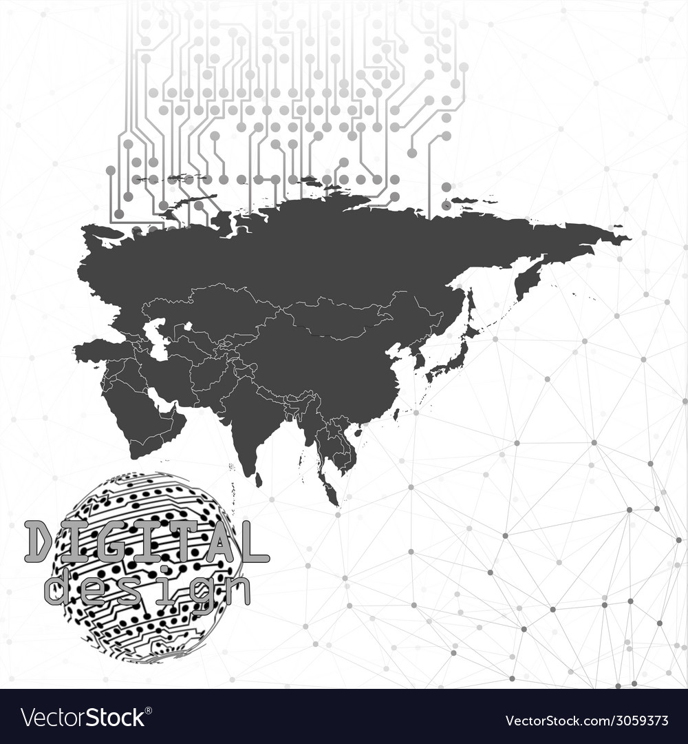 Molecule Structure Gray Background Royalty Free Vector Image