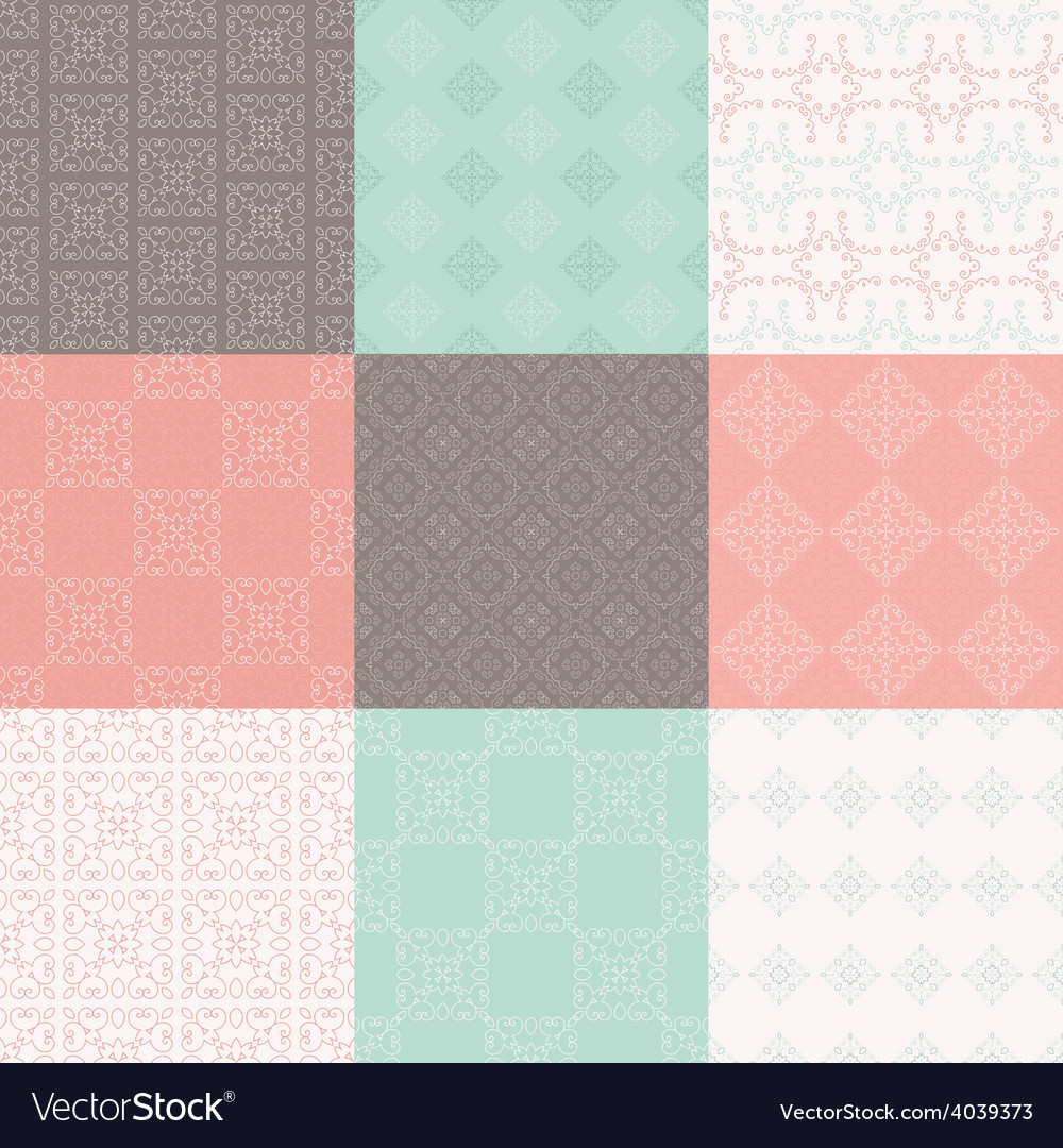Pattern set Royalty Free Vector Image - VectorStock