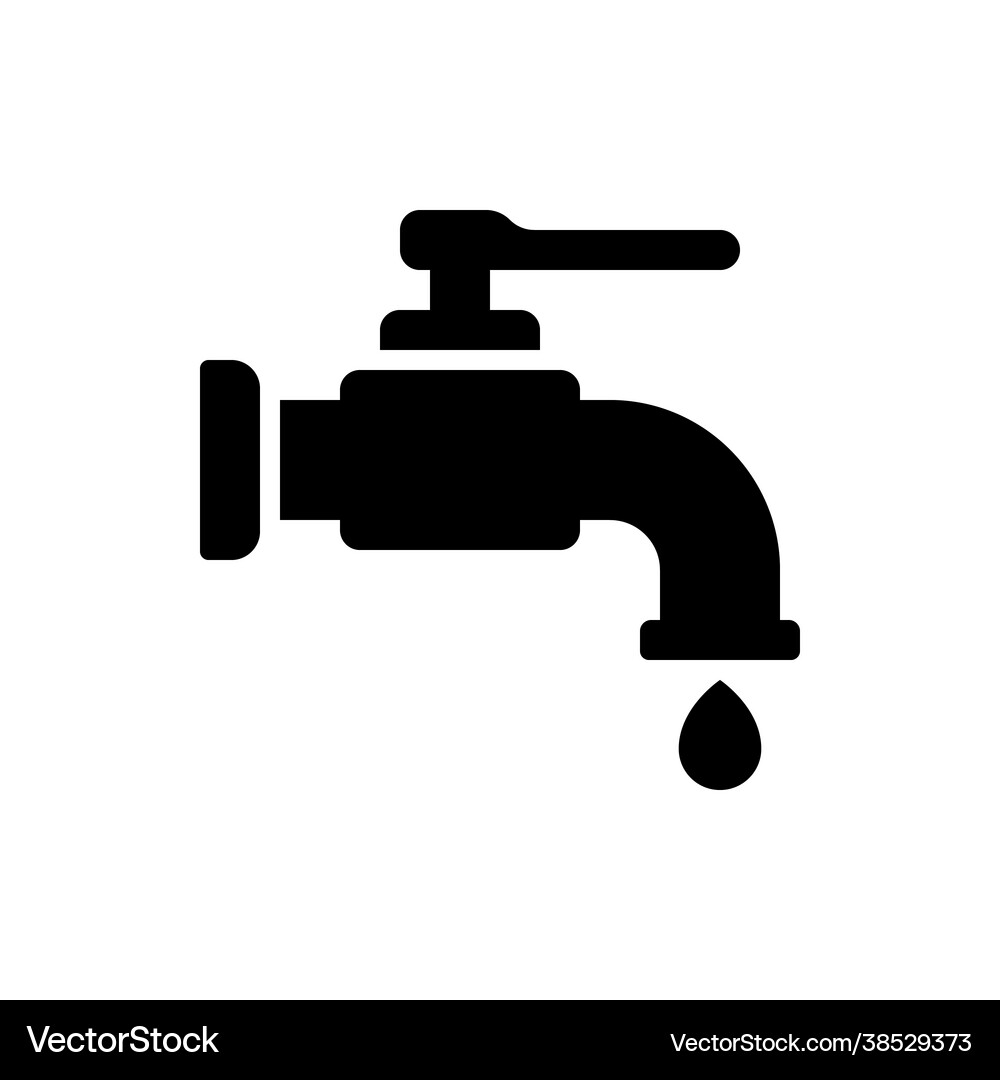 Tap icon faucet icon water Royalty Free Vector Image