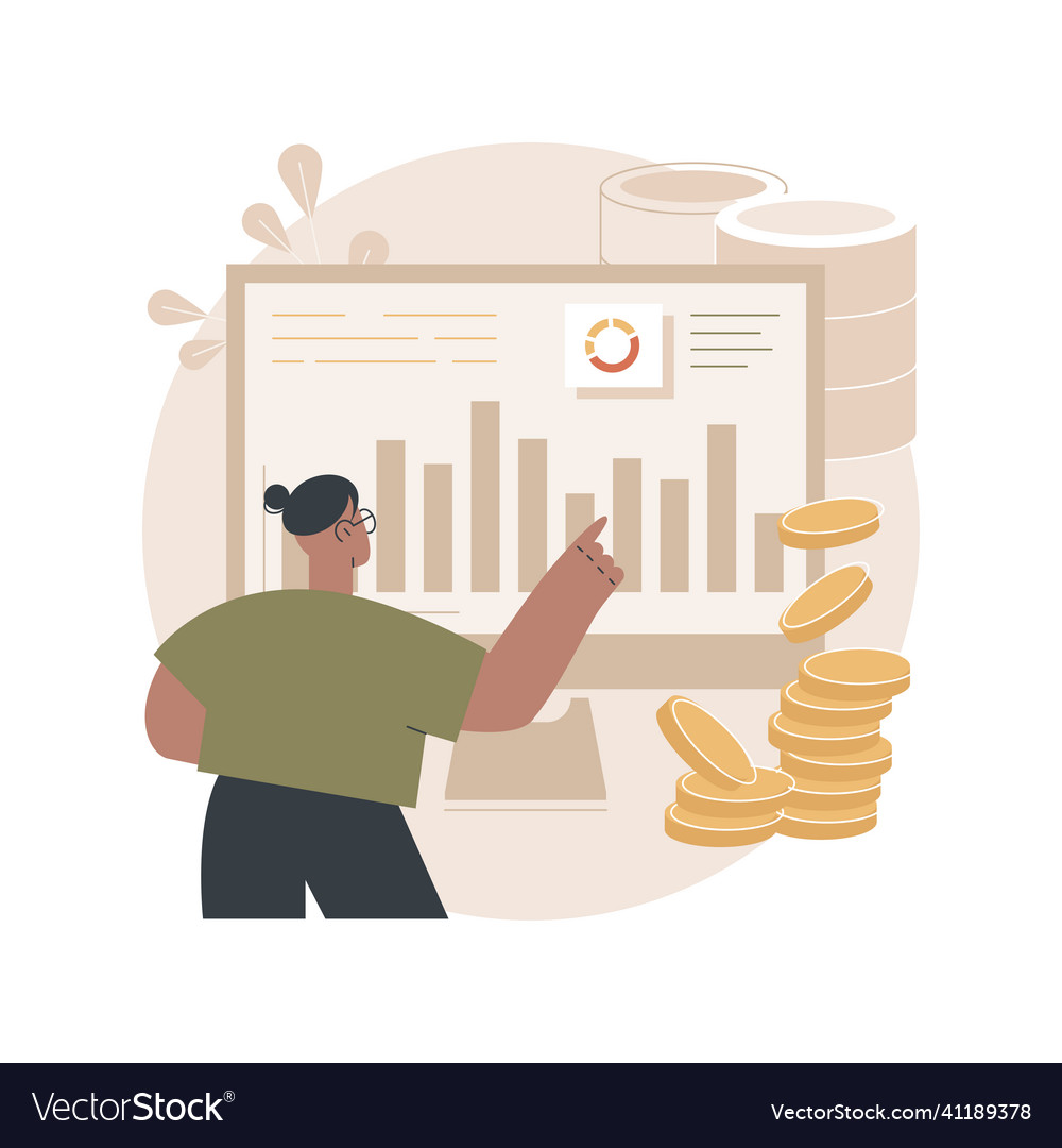 Data monetization abstract concept Royalty Free Vector Image Data monetization abstract concept Royalty Free Vector Image