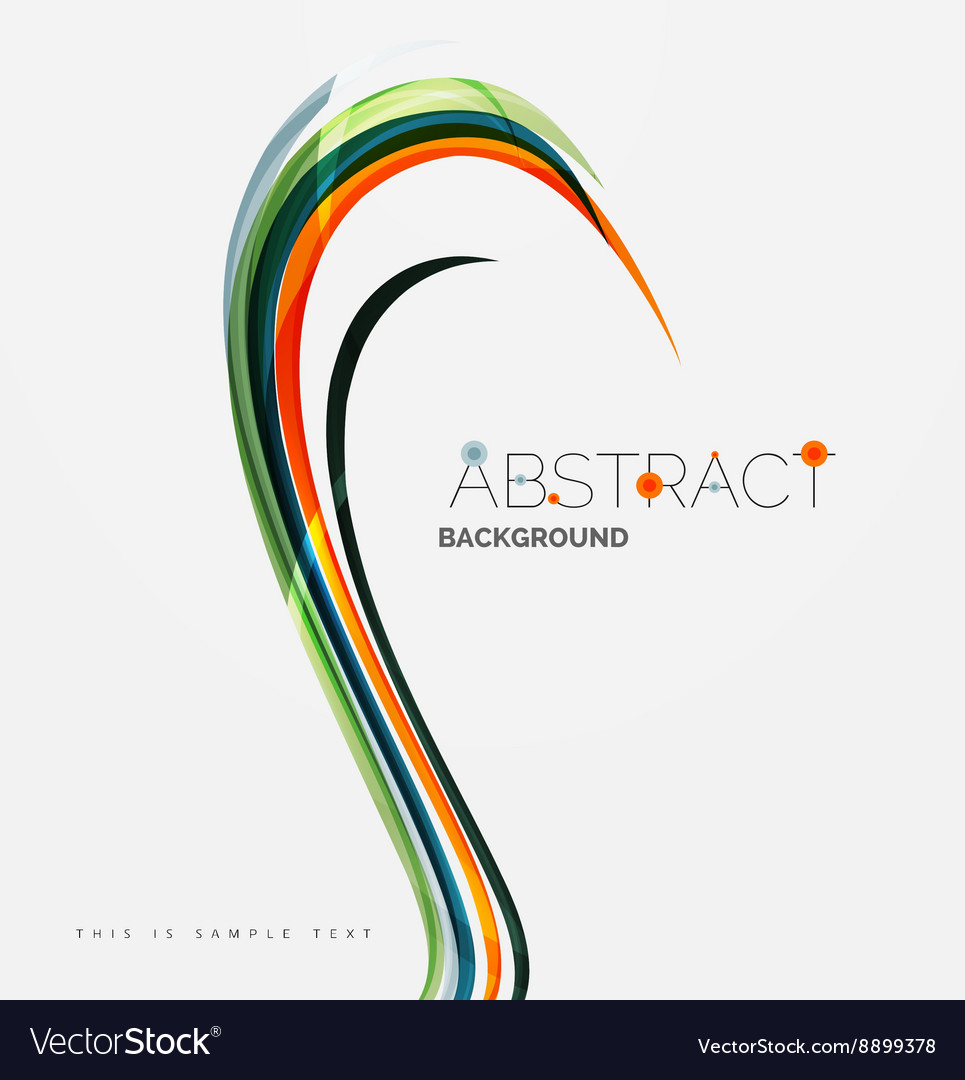 Geometric abstract background swirl colorful Vector Image