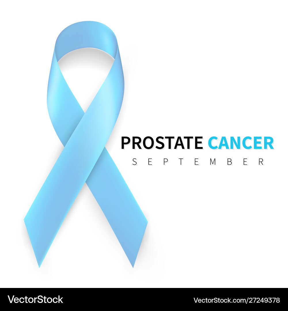 Prostate cancer awareness month realistic light Vector Image