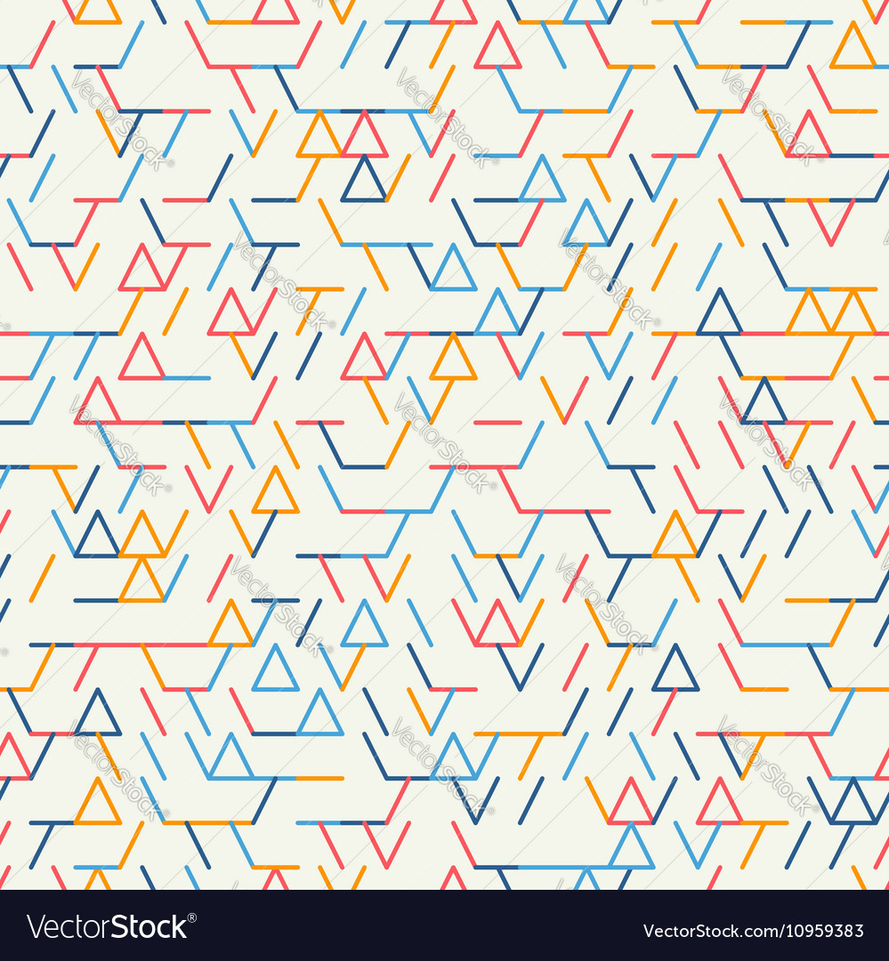 Abstract geometric background seamless pattern Vector Image