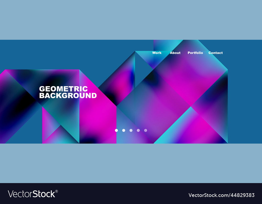 Dynamic lines triangles rectangles geometric Vector Image