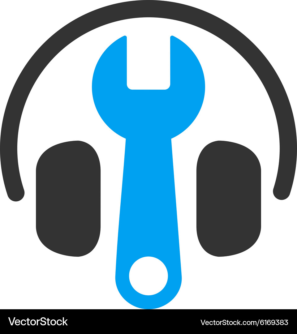 Headset options icon Royalty Free Vector Image