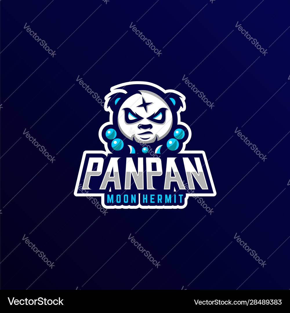 Team Panda Logo Panda Gamers Esport Mascot Logo Stock Vector Image