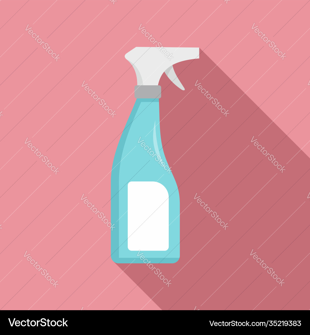 Room service spray cleaner icon flat style Vector Image