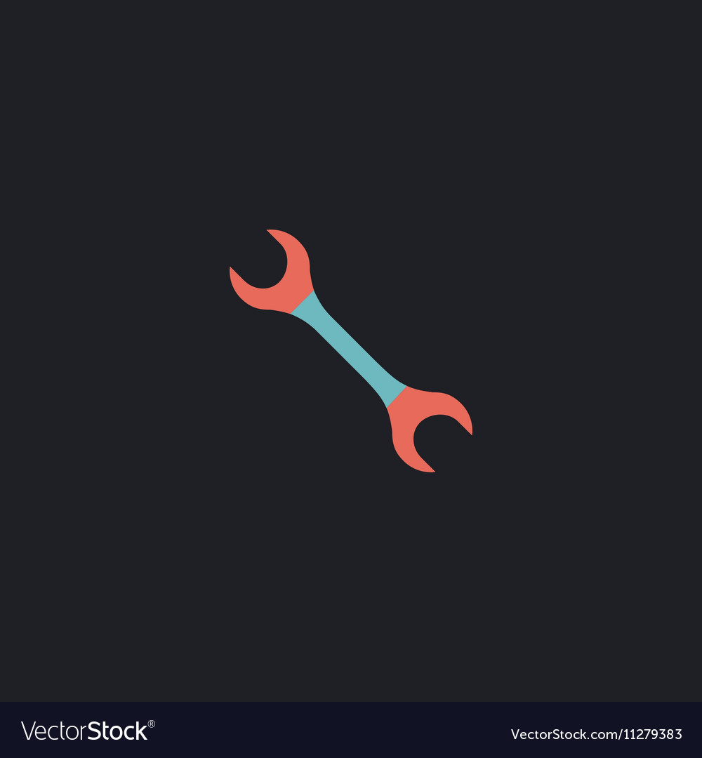 Spanner computer symbol Royalty Free Vector Image