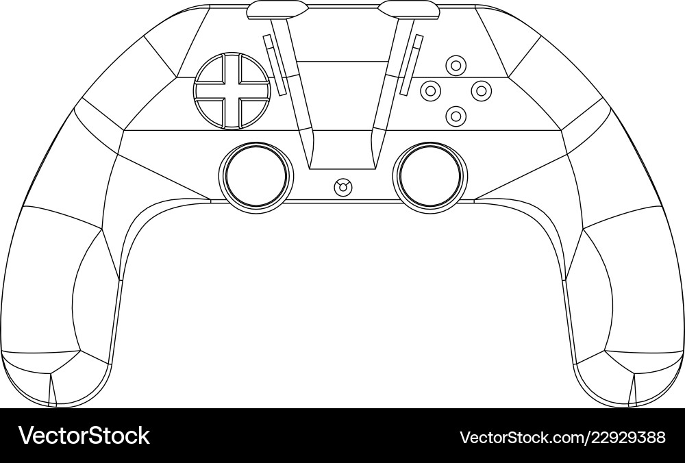 3d model of joystick on a white Royalty Free Vector Image