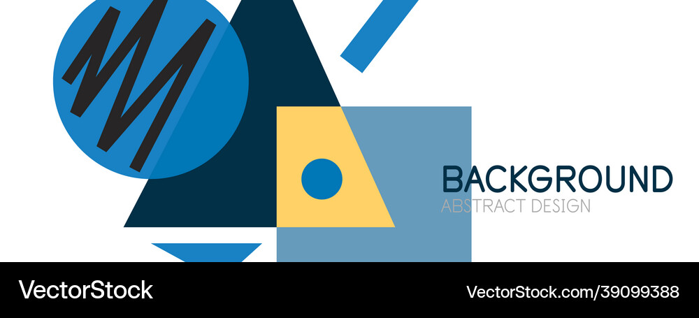 Abstract background with blocks lines geometric Vector Image