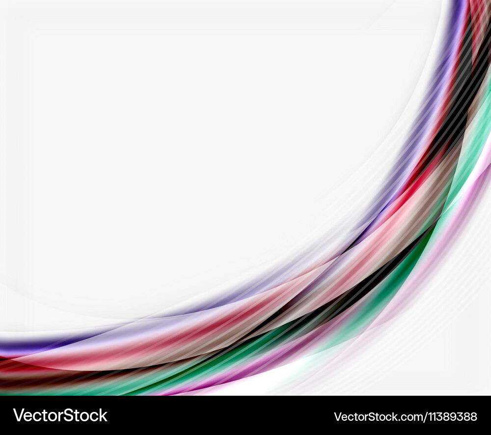 Colorful modern wave line business abstract Vector Image