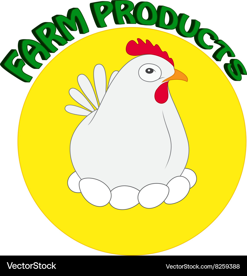 Stylized silhouette of a chicken Royalty Free Vector Image