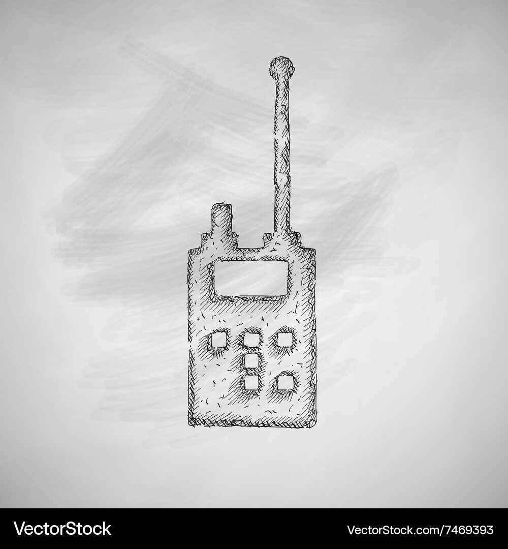 Police radio icon Royalty Free Vector Image - VectorStock