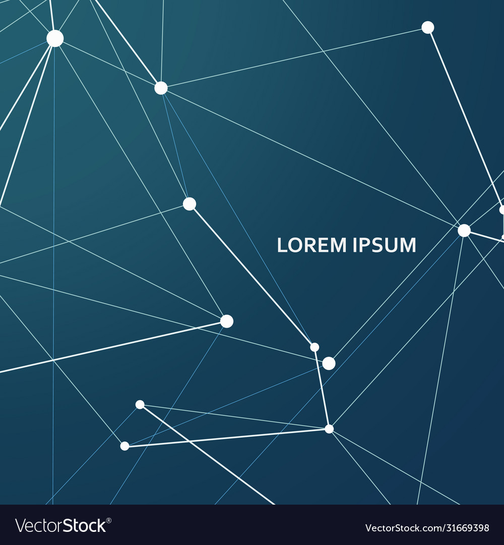 Abstract Molecules Technology Structure Royalty Free Vector
