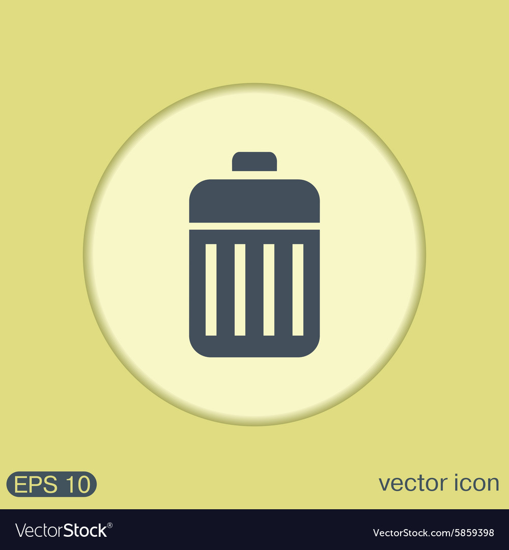 Basket garbage Royalty Free Vector Image - VectorStock