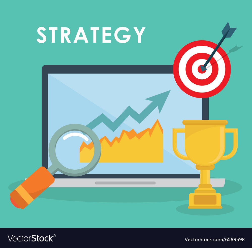 Business strategies and solutions Royalty Free Vector Image