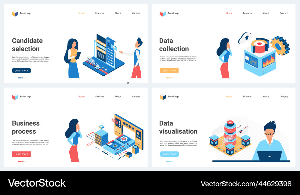 Hr candidate resume selection and recruitment Vector Image