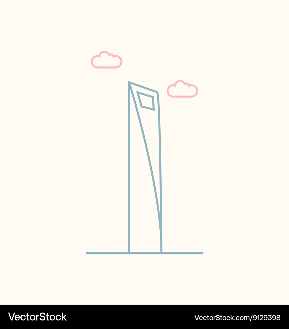 Shanghai world financial center Royalty Free Vector Image