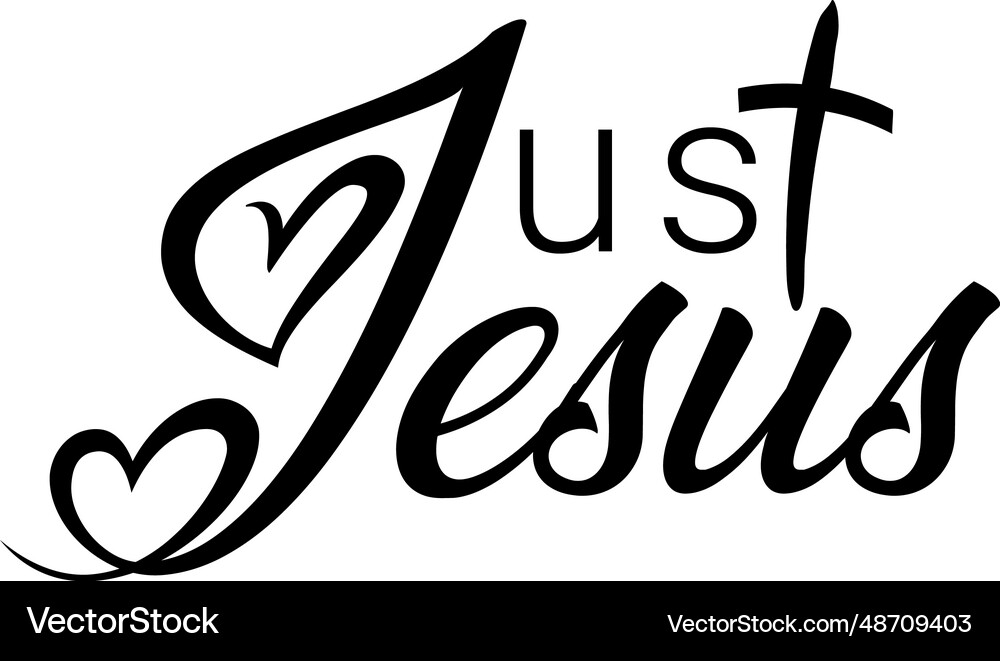 Biblical phrase christian faith typography Vector Image