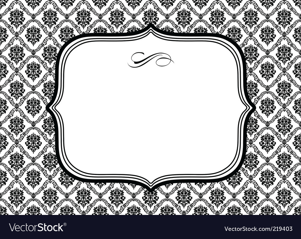 Diamond pattern frame Royalty Free Vector Image