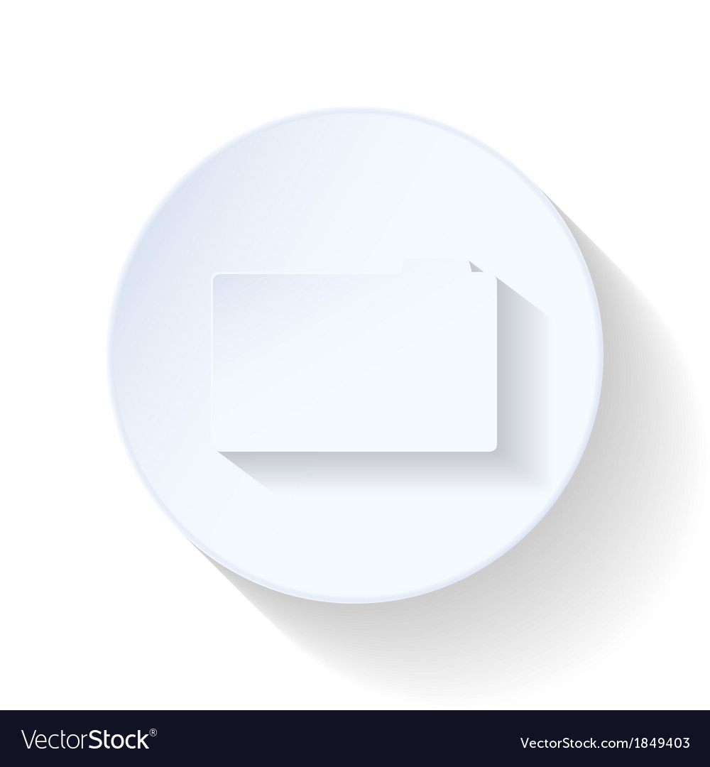 Folder flat icon Royalty Free Vector Image - VectorStock