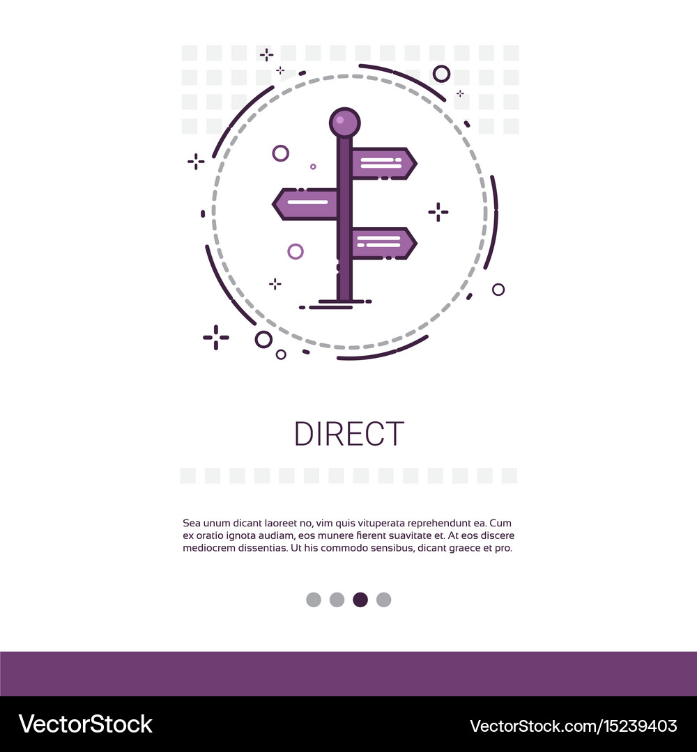 Sign choose direction way signboard arrow web Vector Image