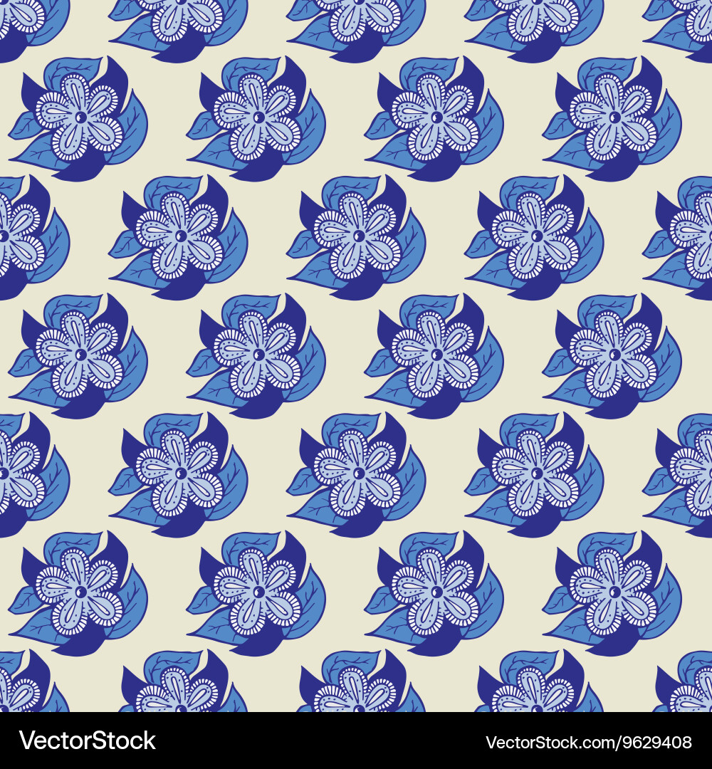 Boho style hand drawn seamless pattern Royalty Free Vector