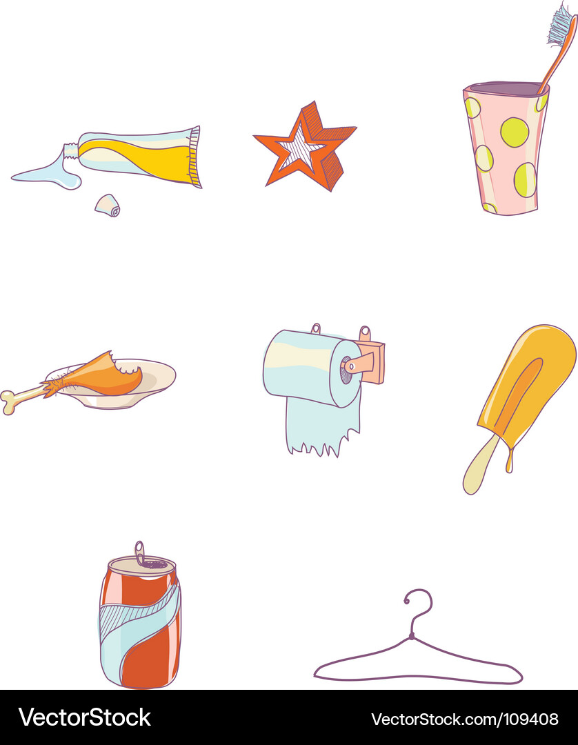 Elements of modern urban life Royalty Free Vector Image