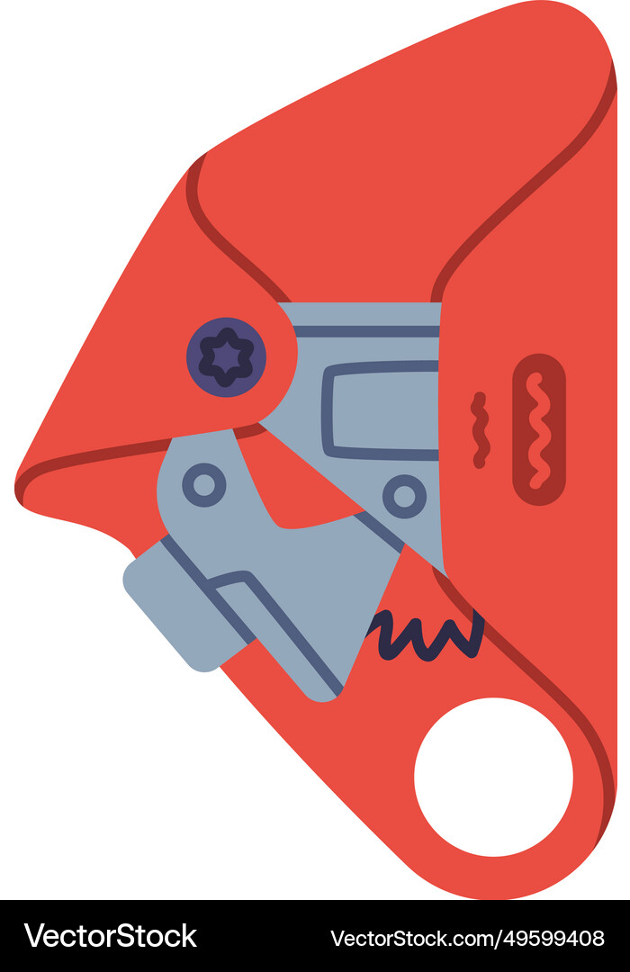 Rope hand ascender as climbing equipment Vector Image