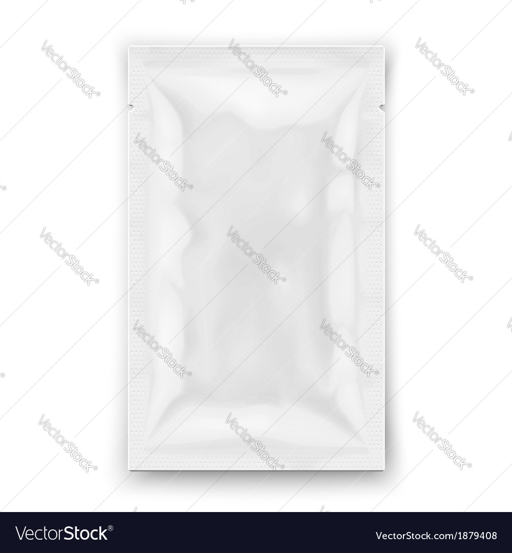 White sample package Royalty Free Vector Image