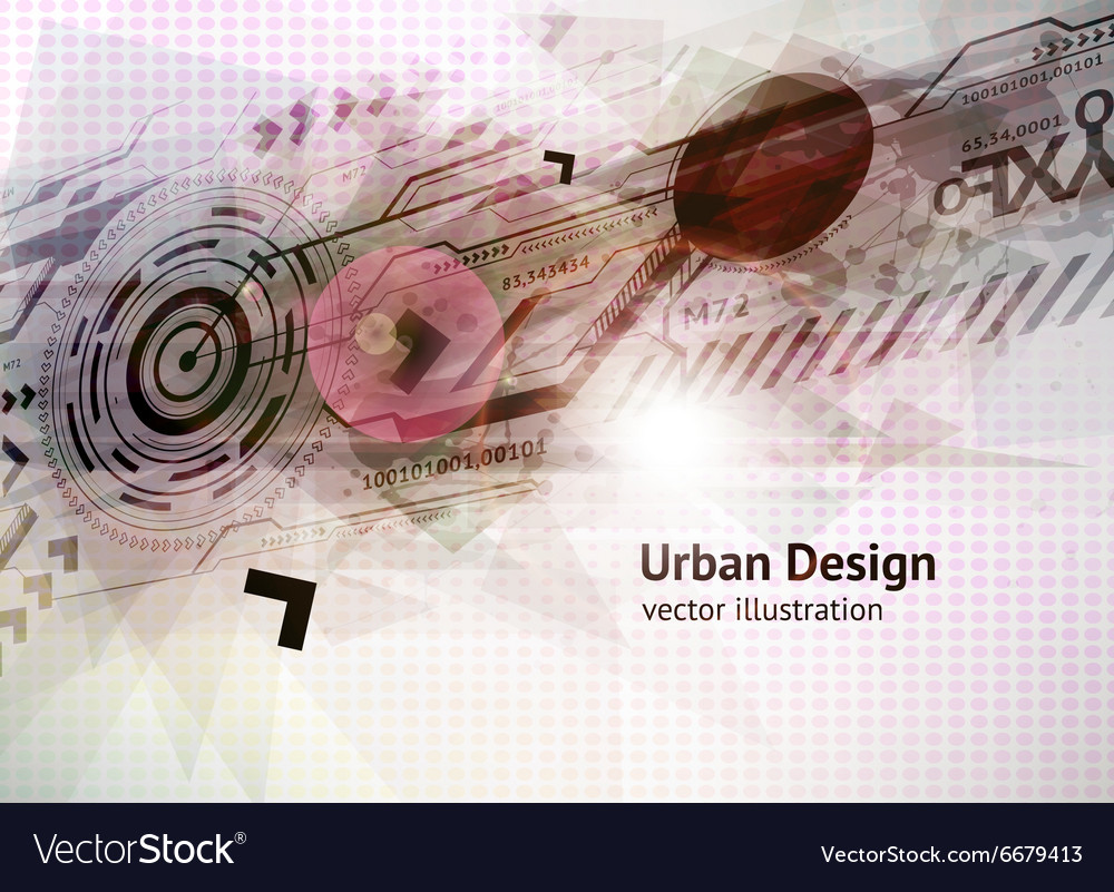 Abstract techno background Royalty Free Vector Image