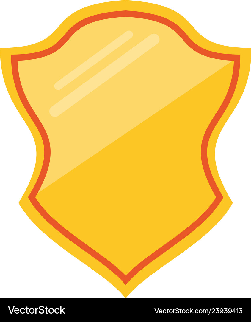 Badge emblem symbol cartoon Royalty Free Vector Image