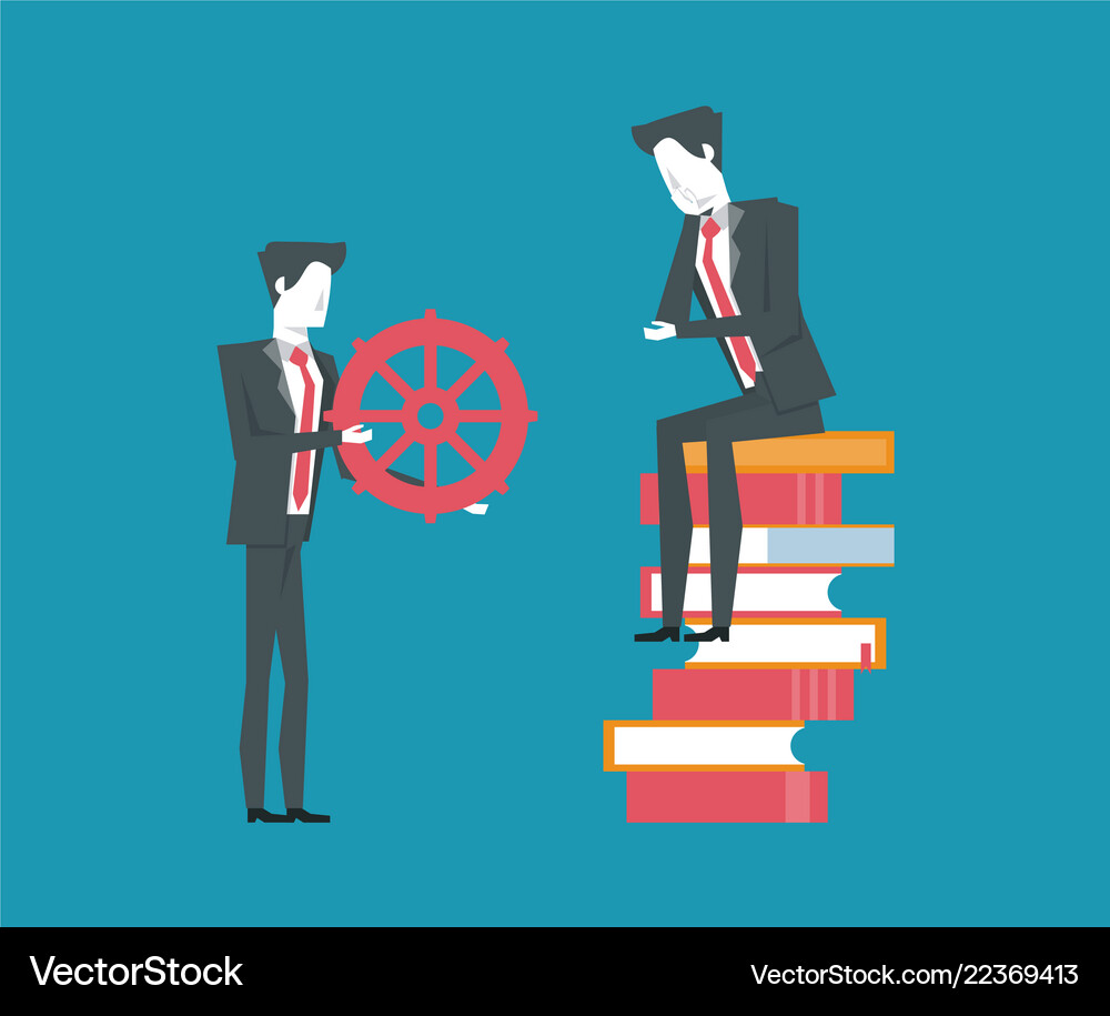 Business partners coworking Royalty Free Vector Image