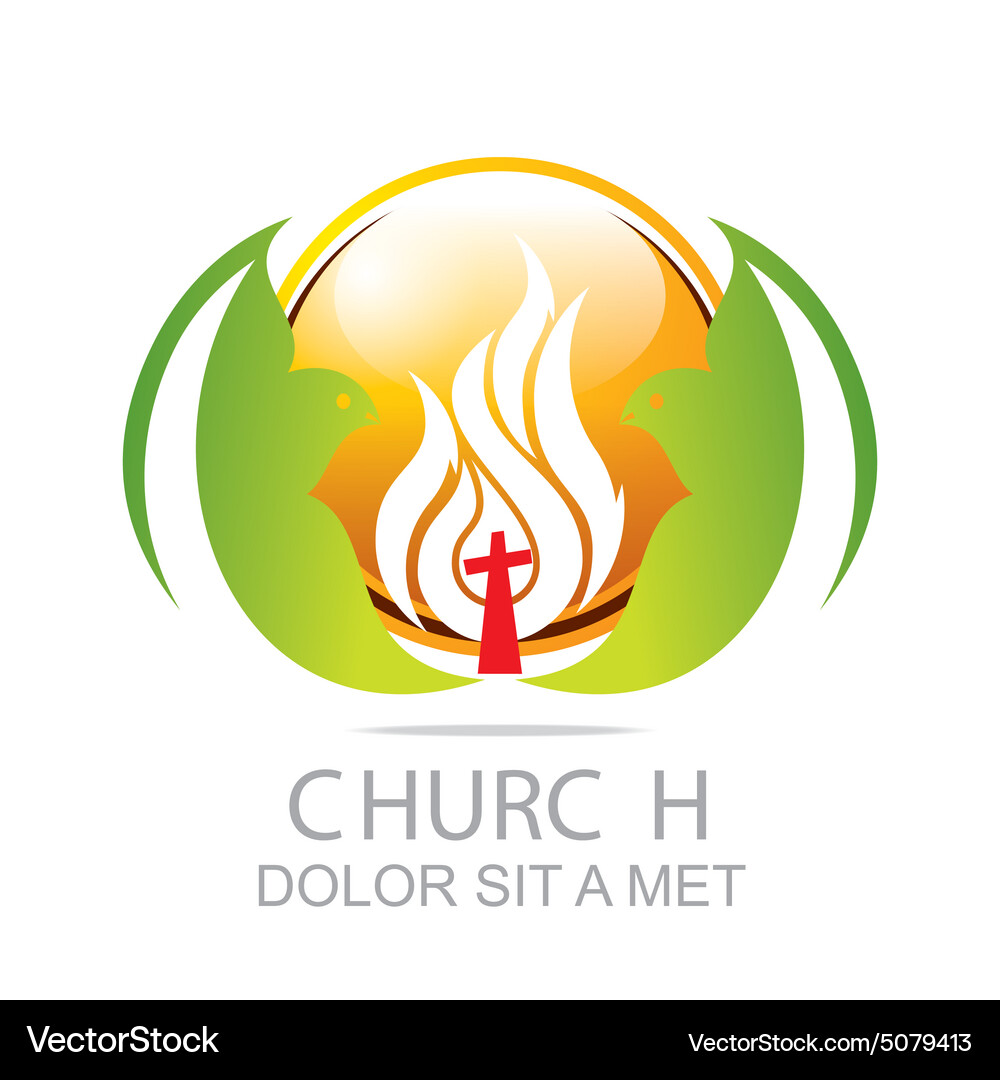 Church Fire Logo Christian Cross Church Flame Axxess Logo
