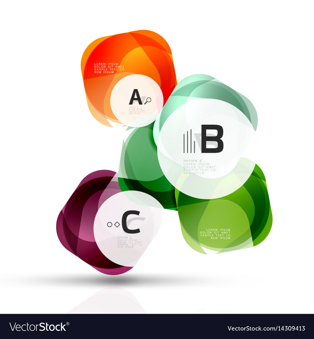 Shiny abstract elements Royalty Free Vector Image