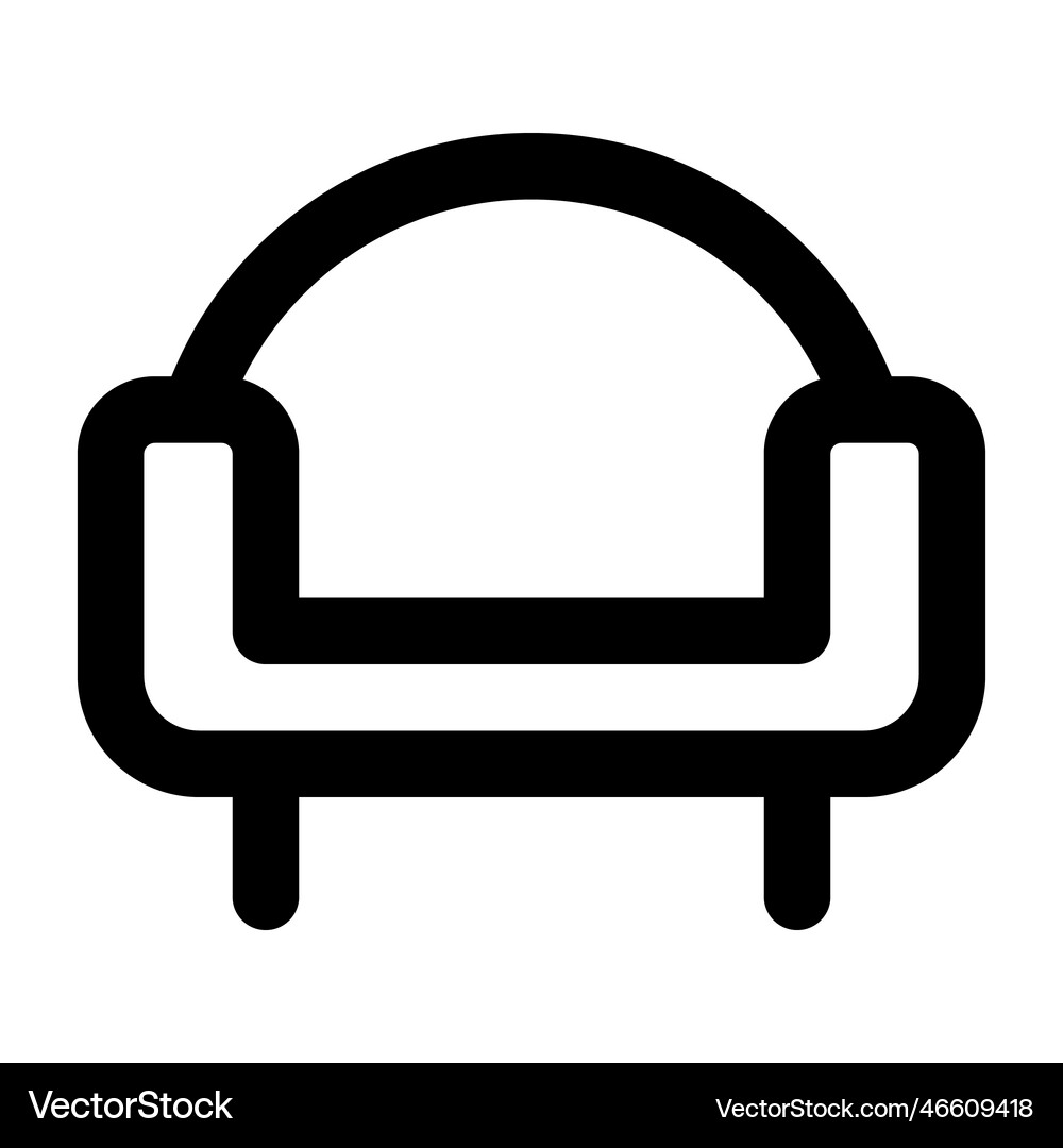 A stylish comfy sofa or armchair Royalty Free Vector Image
