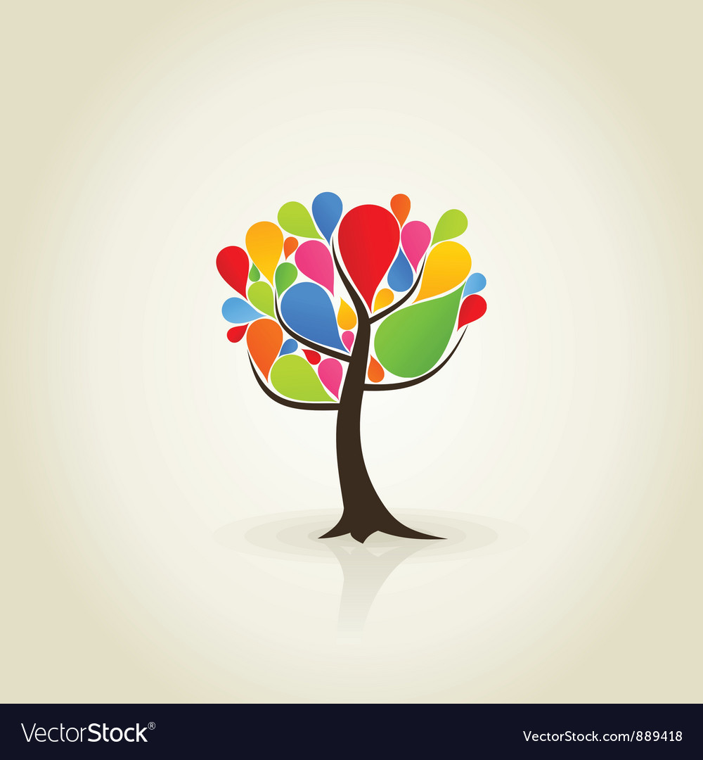 Abstract tree Royalty Free Vector Image - VectorStock