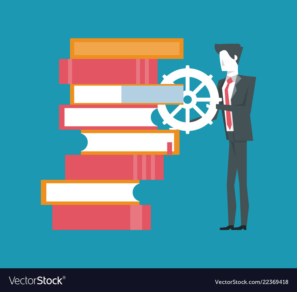 Business leader and hardworker Royalty Free Vector Image Business leader and hardworker Royalty Free Vector Image