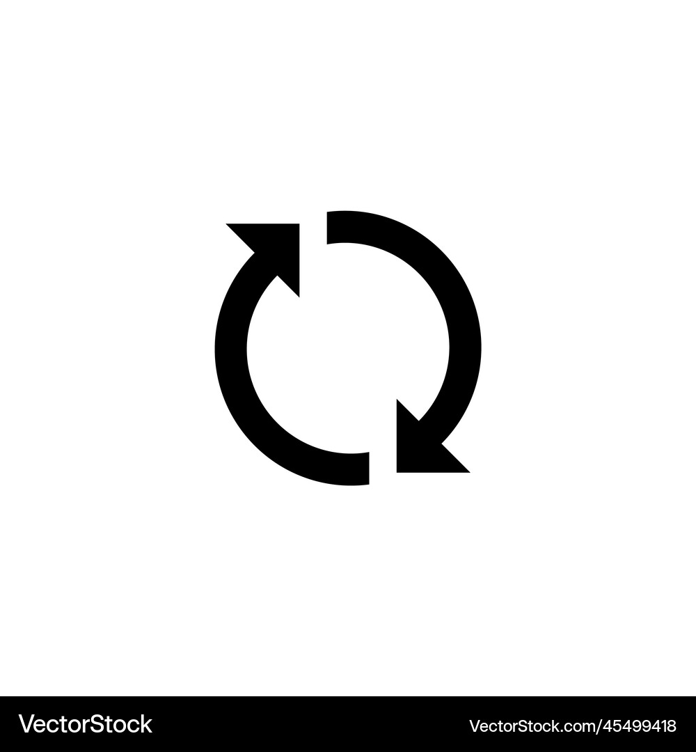 Cyclic rotation recycling recurrence renewal flat Vector Image