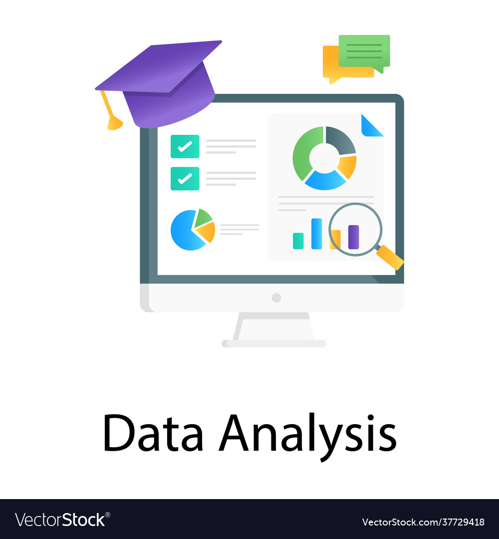 Data Analysis Royalty Free Vector Image Vectorstock