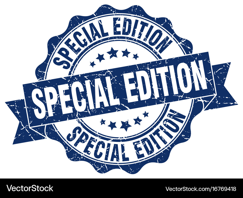 Special edition stamp sign seal Royalty Free Vector Image