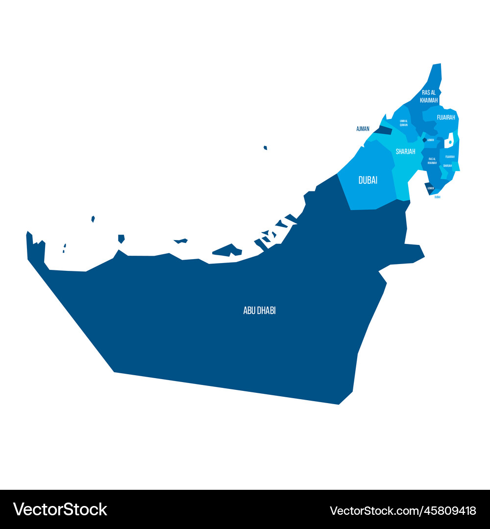 Uae Political Map Maps Of United Arab Emirates | Collection Of Maps Of