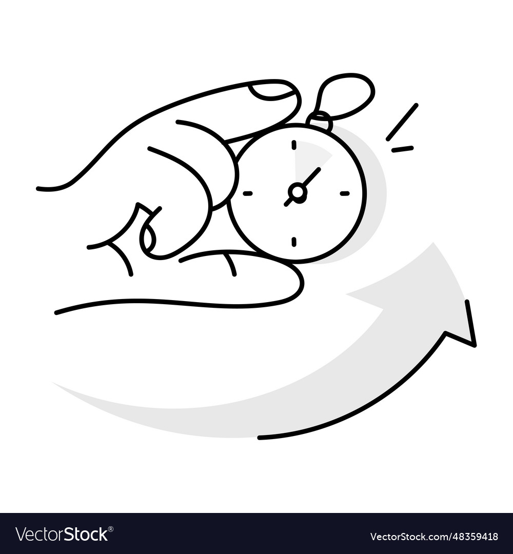 Work deadline Royalty Free Vector Image - VectorStock