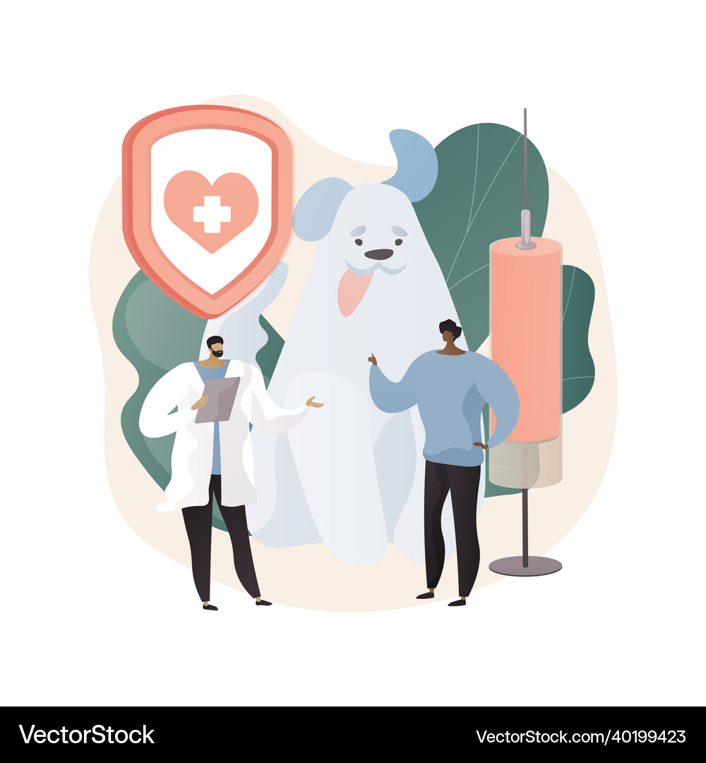 Rabies and your pet abstract concept Royalty Free Vector